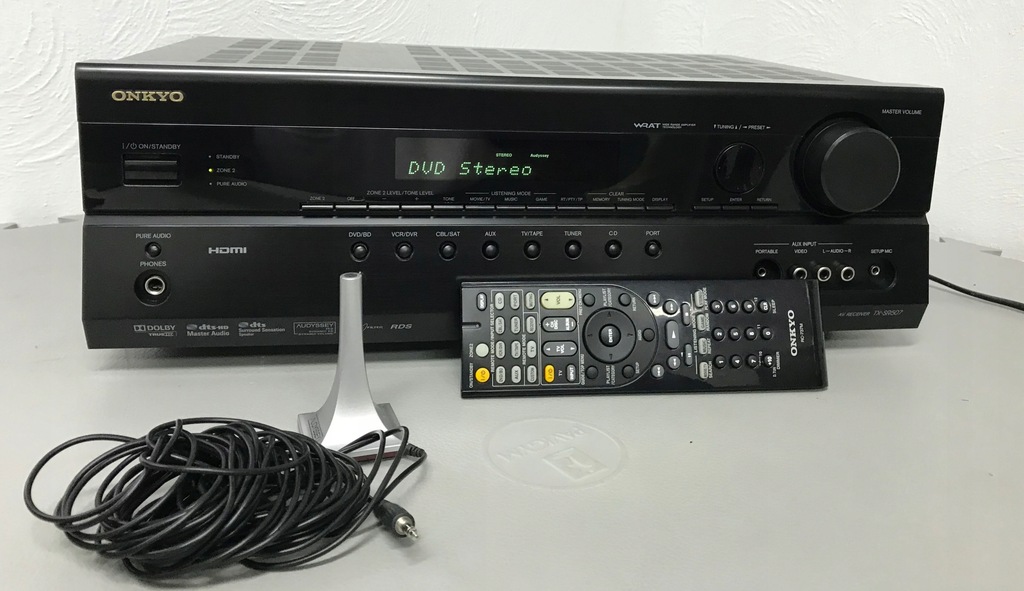 Amplituner Onkyo TX-SR507 5.1 HDMI Pilot - 7670448544 - oficjalne archiwum Allegro
