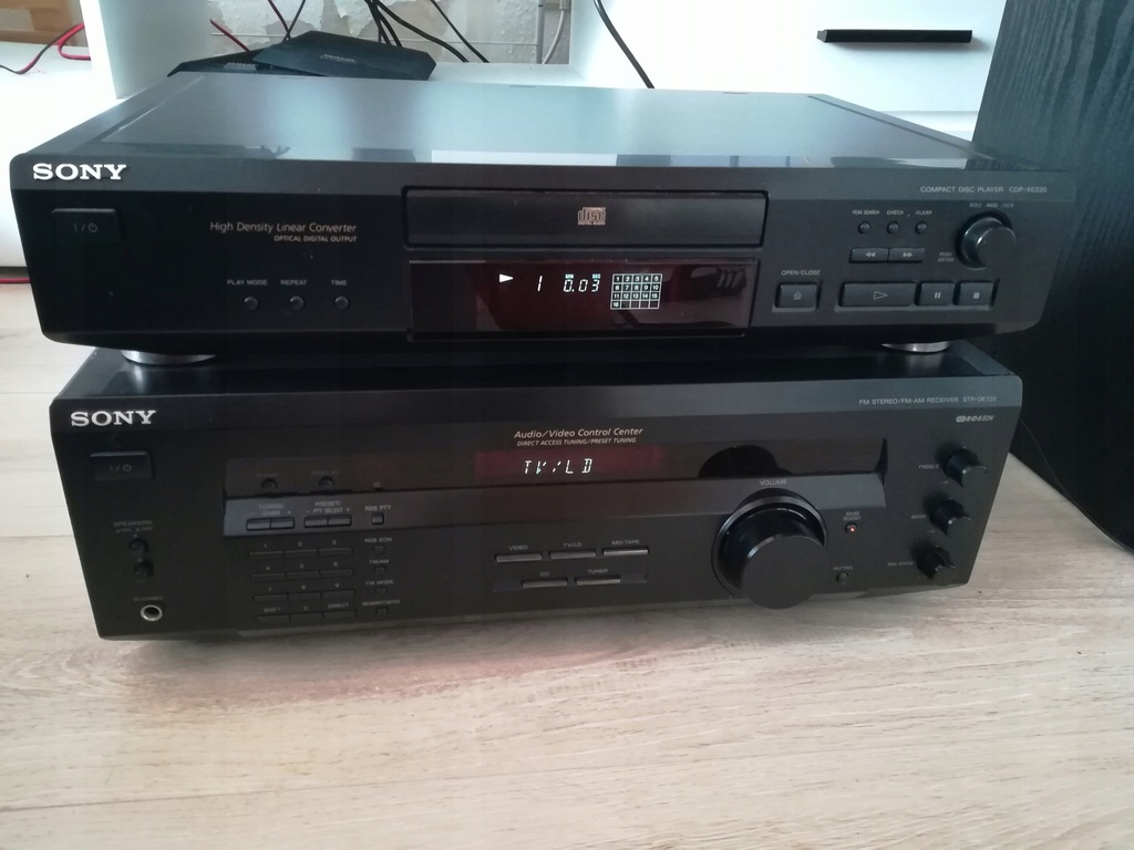 Amplituner Sony STR-DE135 + odtwarzacz CDP-XE220 - 7591424044 - oficjalne archiwum Allegro