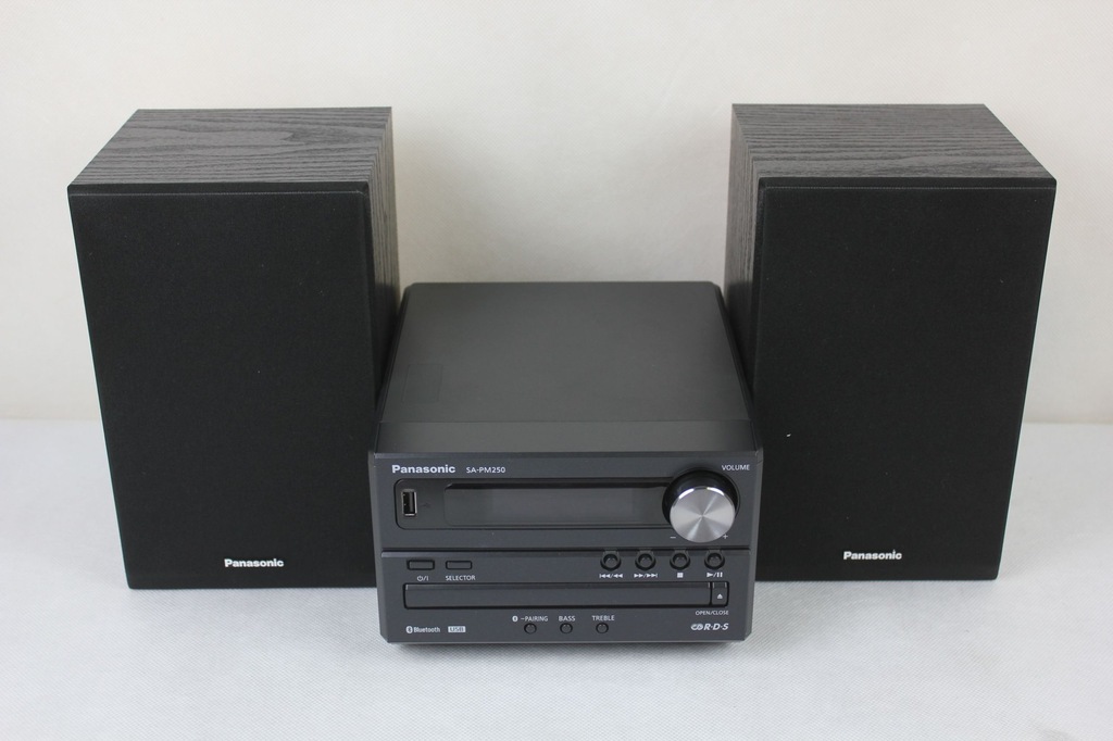 Panasonic SC-PM250EG-K Wieża Radio Bluetooth USB - 7159729657 ...