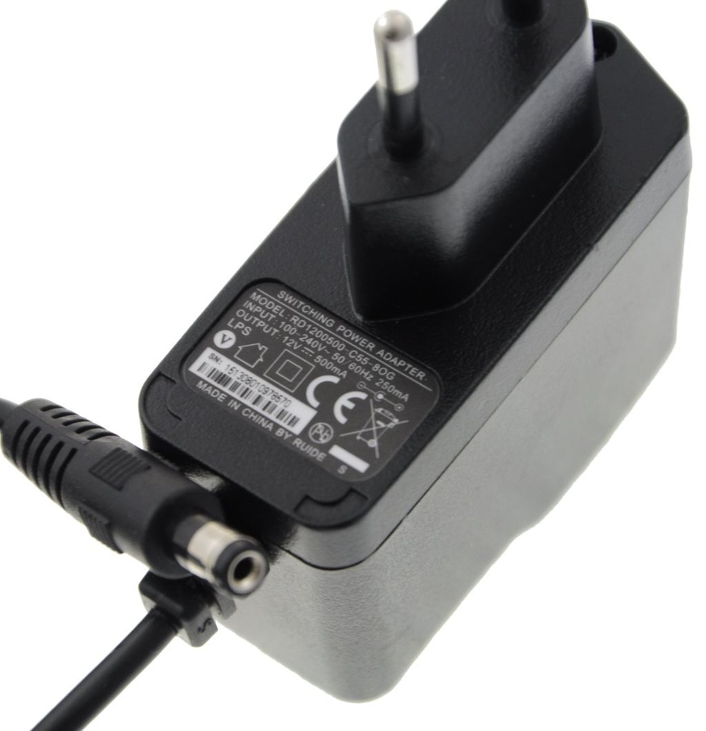 zasilacz RD 12V 0.5A 500mA LED MODEM 5.5/2.1 - 7006495190 - oficjalne archiwum Allegro