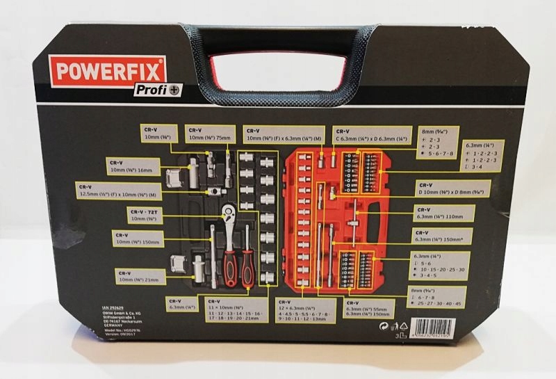POWERFIX PROFI KLUCZE NASADOWE 74 - 7593477239 - oficjalne archiwum Allegro