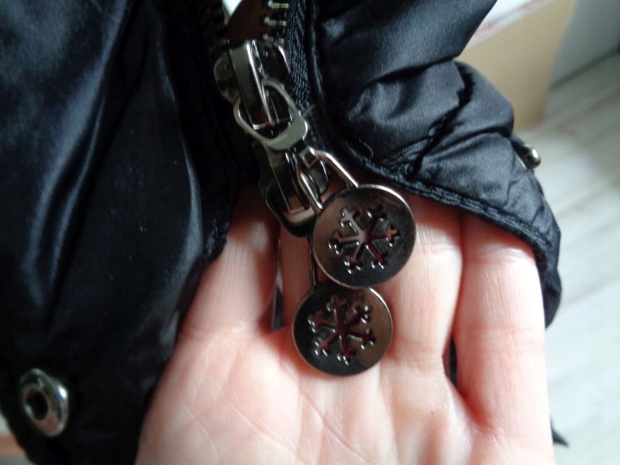 MODA PIU ANNA* piękny zimowy płaszczyk M czarny - 7562312374 ...